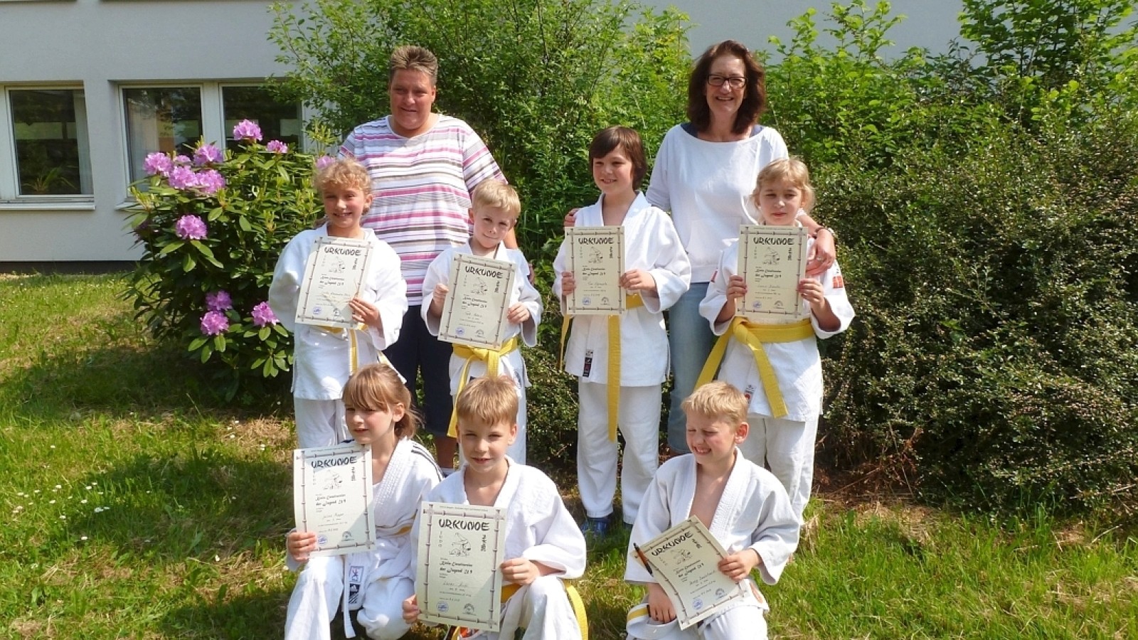 Gold für Judoka Lucas, Falk und AlexandraDie Übungsleiter Diana Vogel ...