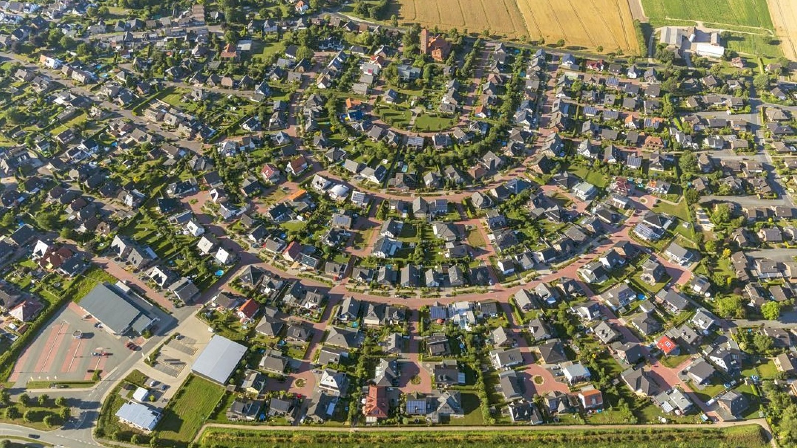 Bedburg-Hau von oben