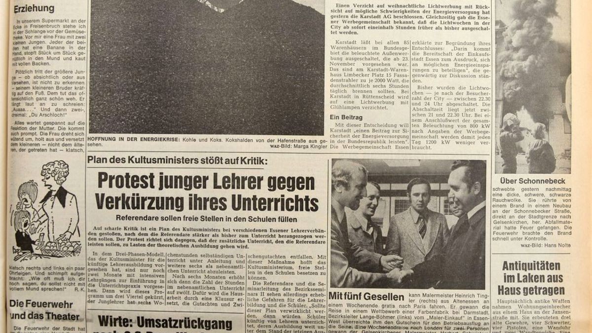 Essen im November 1973