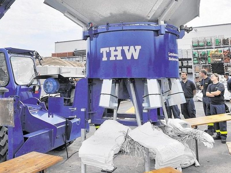 THW erhält eigene Sandsack-Füllanlage